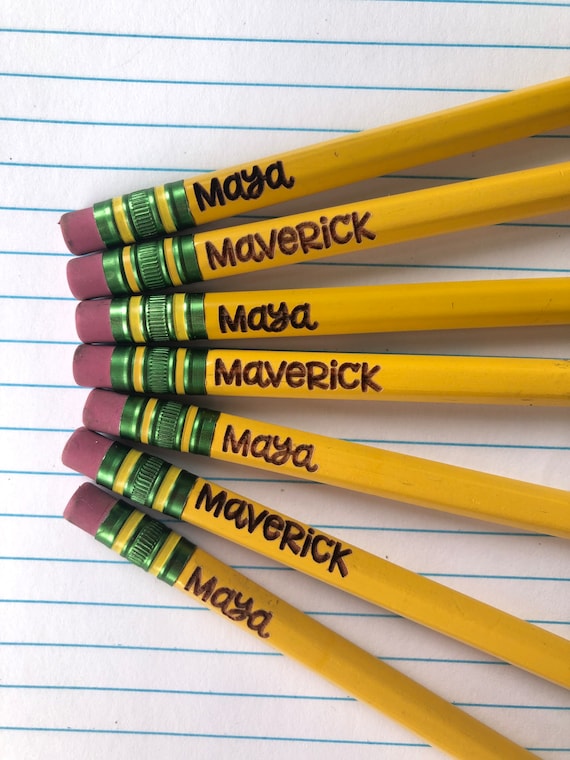 Personalized Name Pencil Personalized Quote Pencil Back to - Etsy