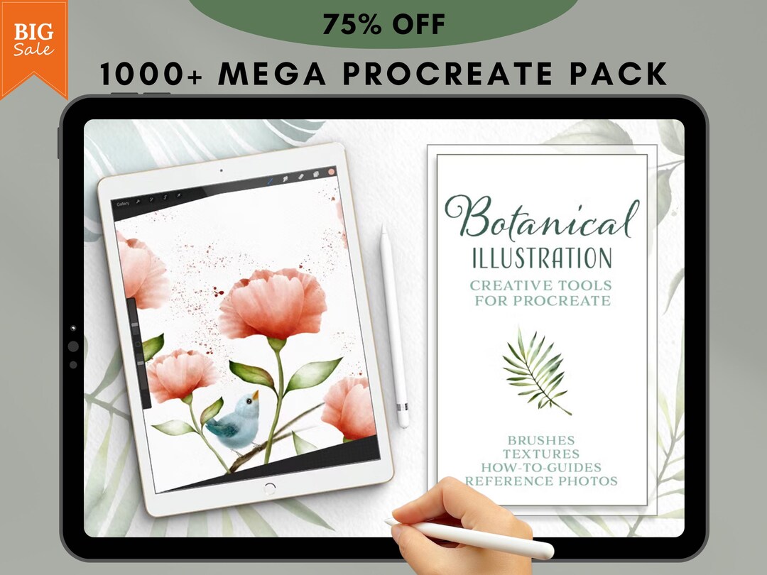 1000+ Procreate Brushes - Whole Shop Bundle, Procreate Drawing Brushes ...