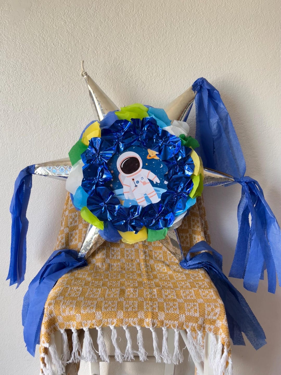 Astronaut Star Pinata - Blue Space-themed Party Decor - Etsy