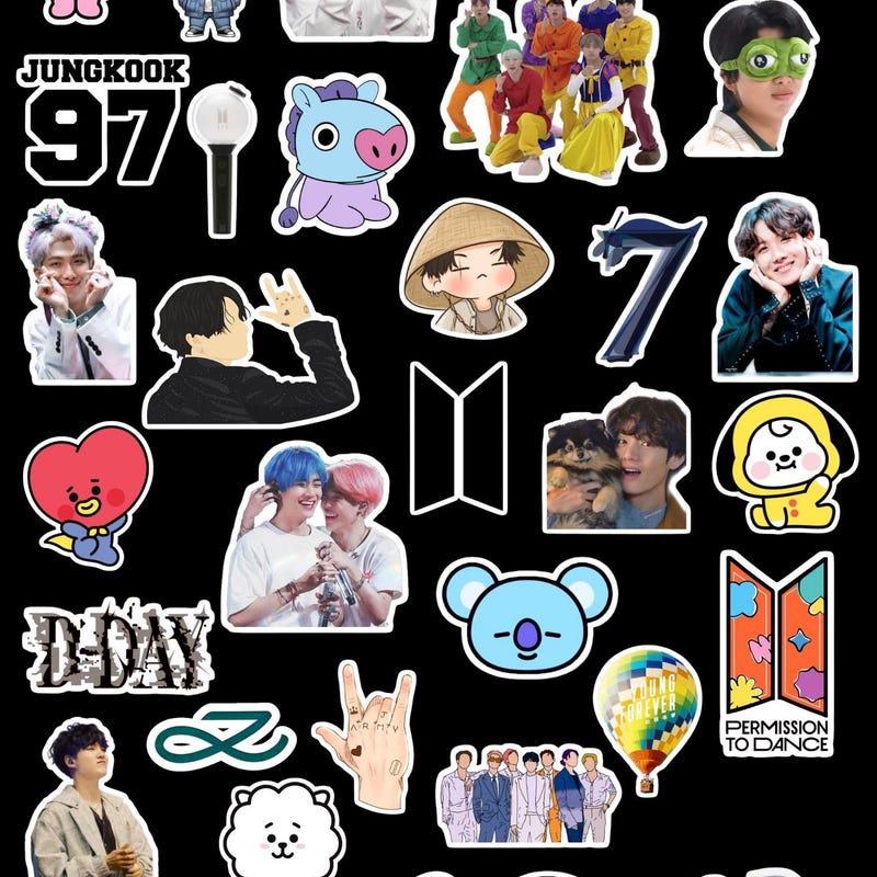 Bts Stickers Packs - Etsy