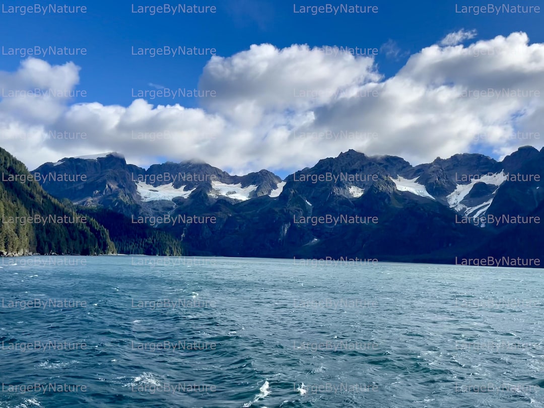 Alaskan Water and Mountain Landscape Photo (digital Download) - Etsy