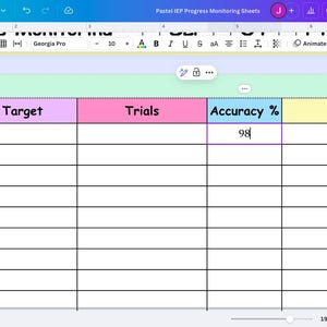 Pastel Progress Monitoring Sheets: Academic, Behavior, SLP/OT/PT Logs ...