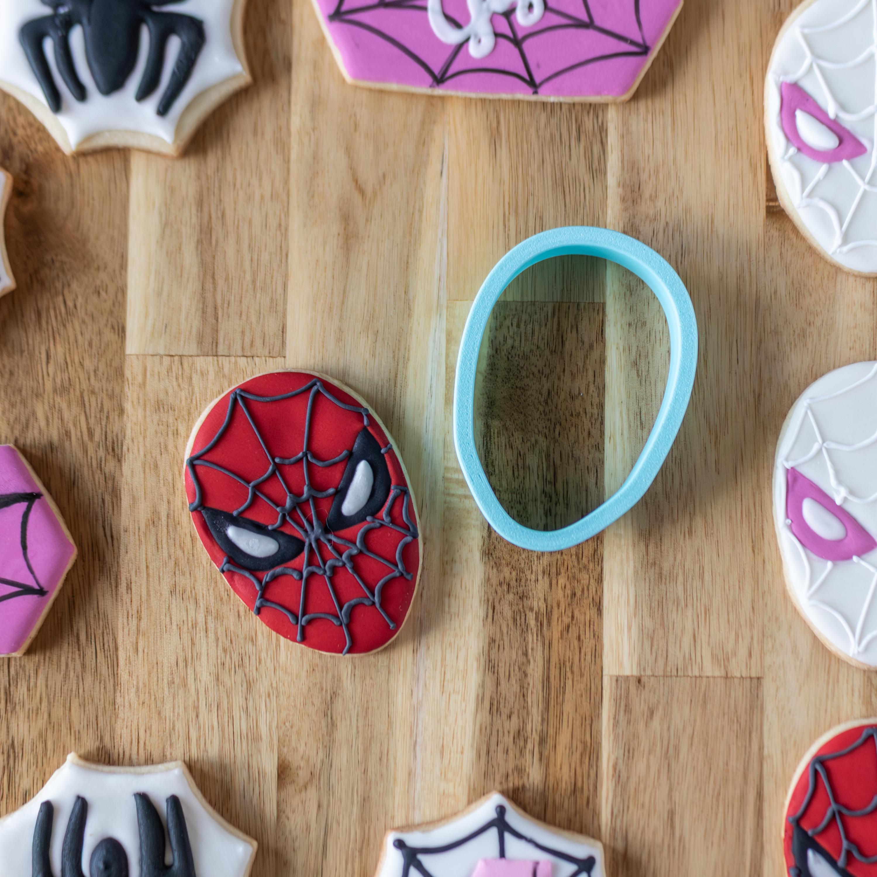 Spiderman -inspired Cookie Cutter Set: Superhero Birthday Baking Molds ...