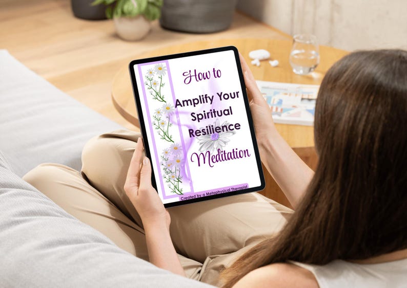 Spiritual Resilience Meditation | Reflection Journal Page | Christian ...