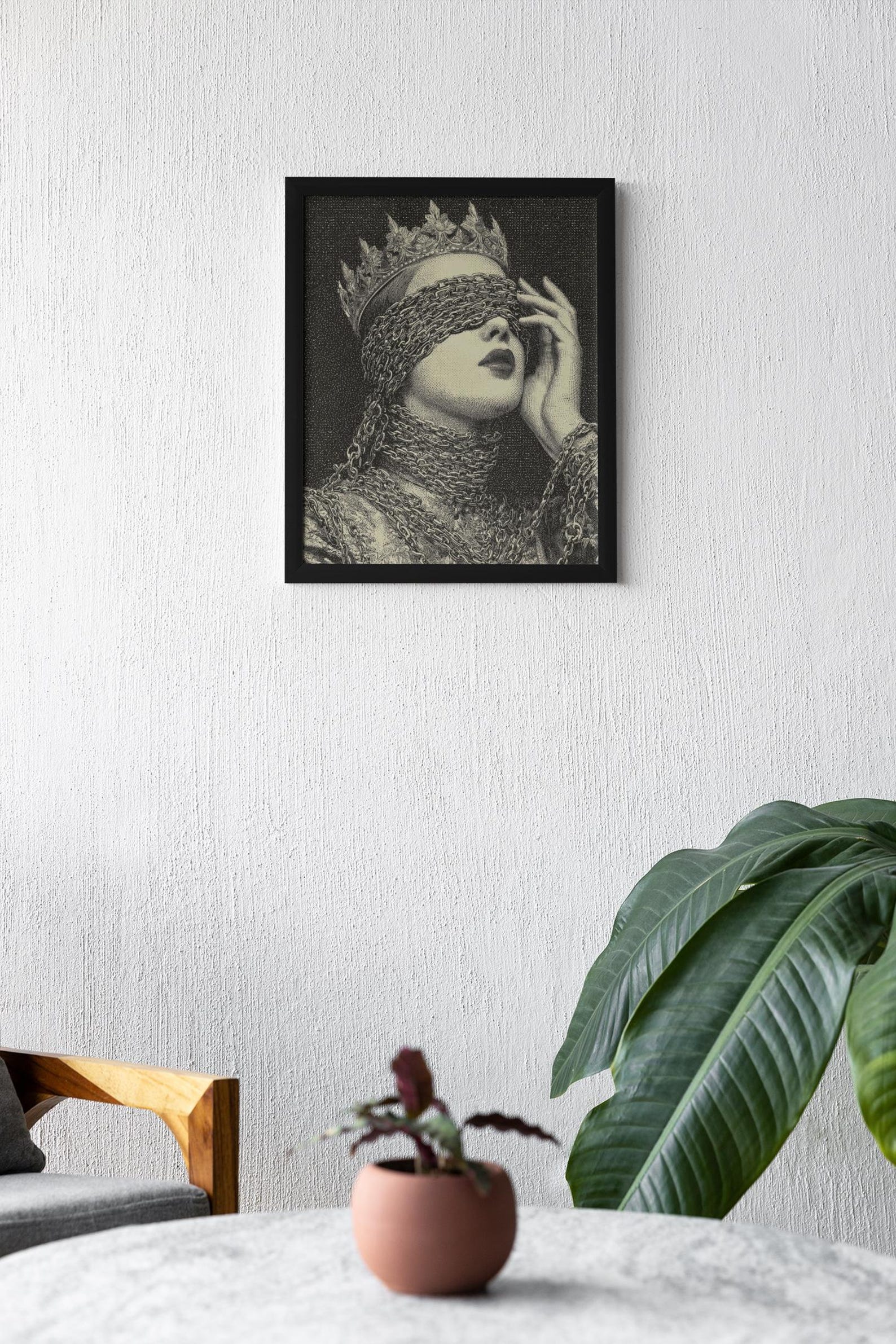 Gothic Queen Portrait: Dark Academia Surreal Art (digital Download - Etsy