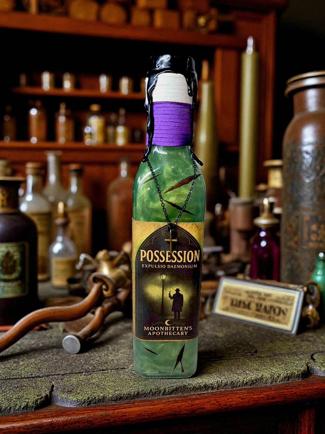Possession Exorcism Potion Bottle – Gothic Horror Apothecary Decor - Etsy