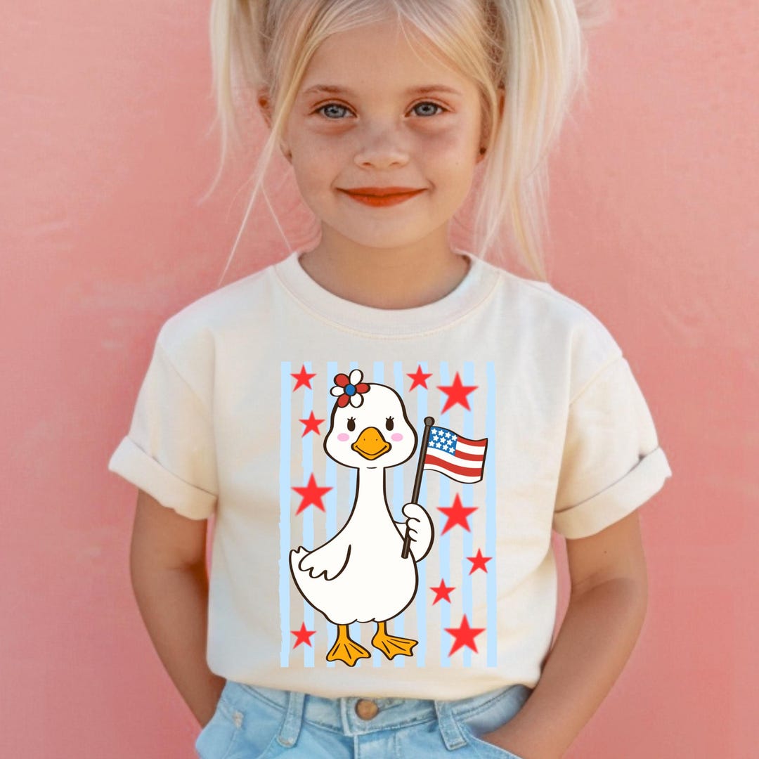 USA Goose Patriotic T-shirt Design, American Flag Summer Vibes - Etsy