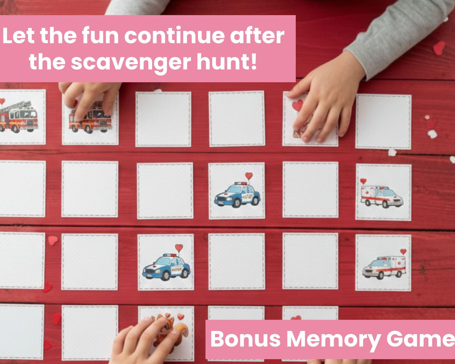 Valentine Scavenger Hunt for Kids Printable Preschool Hide & Seek ...