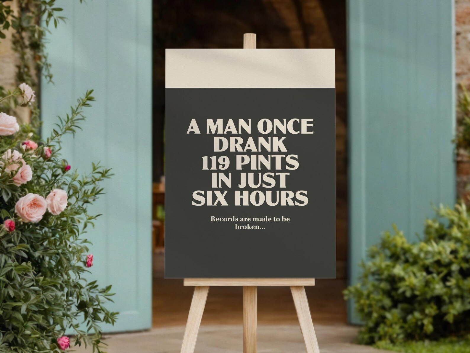 Guinness Drinks Reception Sign: Funny Sign for an Irish Wedding (A1 ...