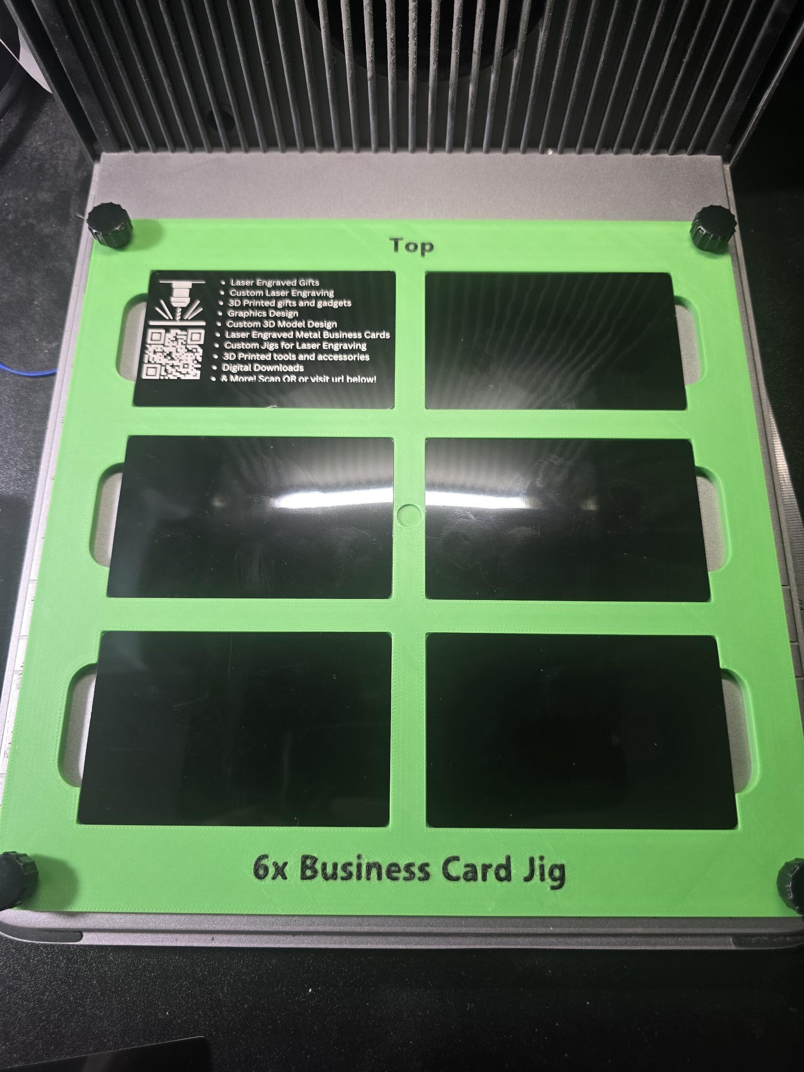 Xtool F1 Ultra Business Card Jig/fixture: 6-slot Laser Engraving ...