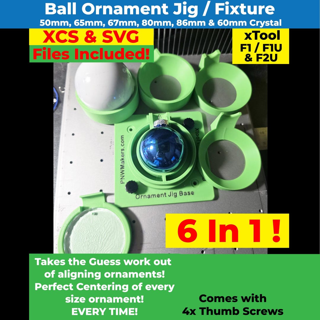Xtool F1 / F1 Ultra / F2 Ultra Glass Ball Engraving Jig | 50–86mm ...