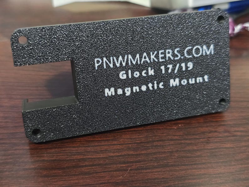 Glock 17/19 Magnetic Pistol Mount - Truck/car, Under-dash, Under-desk ...