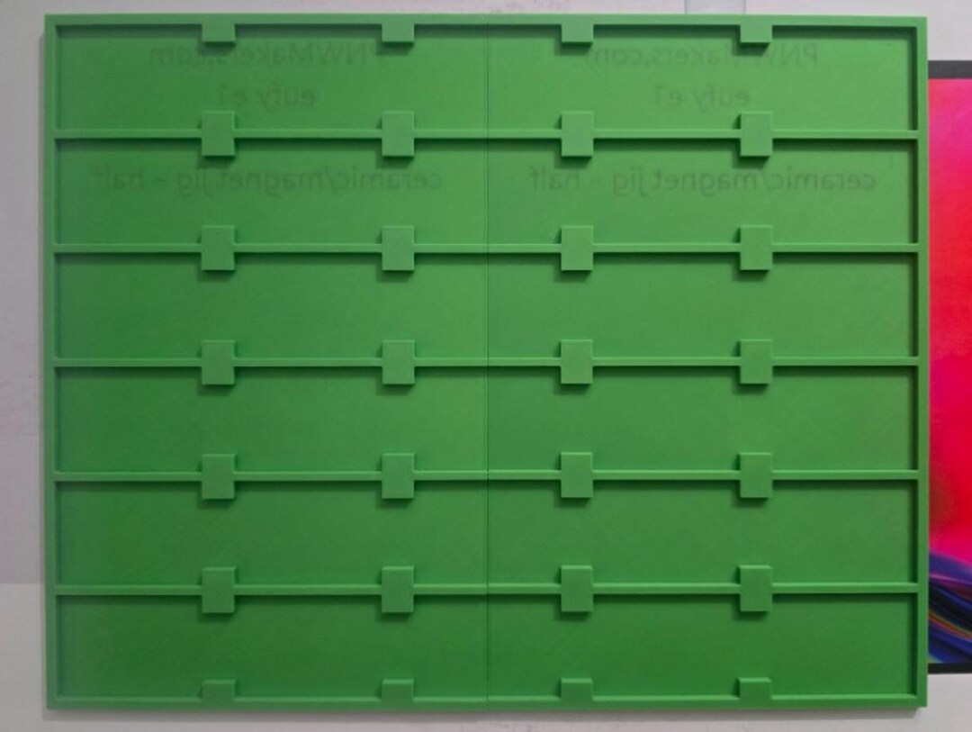 Eufymake E1 UV Printer Jig: 30 Rectangle Ceramic Magnet Alignment ...