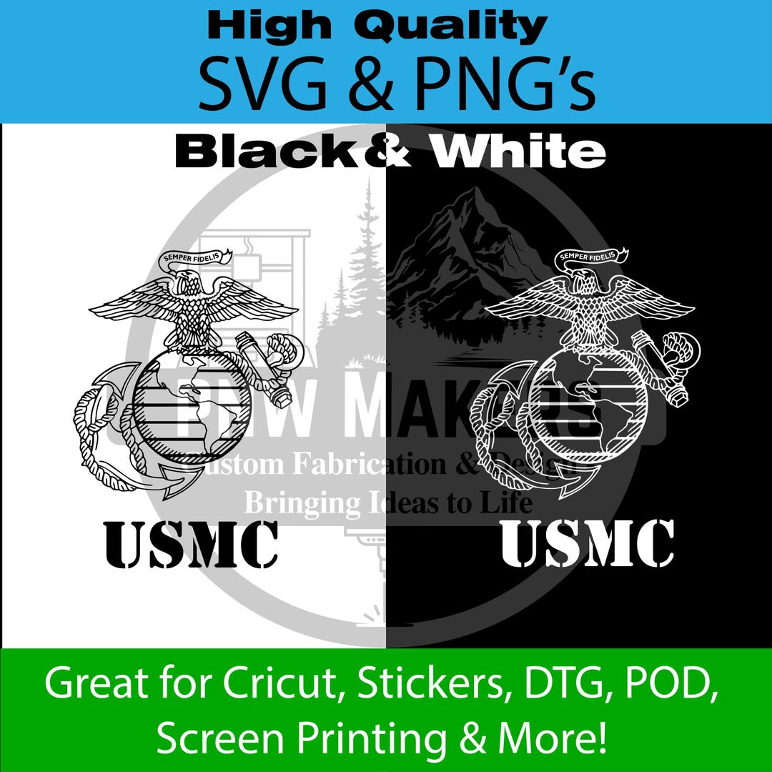 USMC Eagle Globe Anchor SVG Bundle | Marines Inspired Set | Military ...