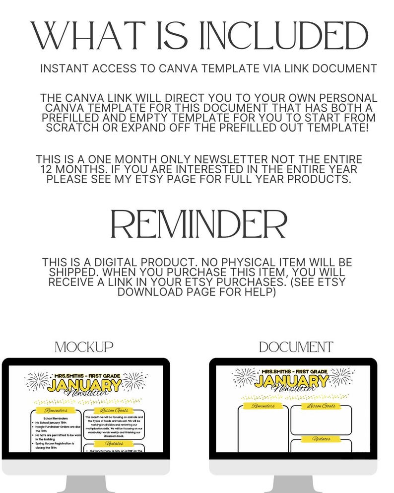 Editable January Canva Classroom Template | Teacher News for Elementary ...