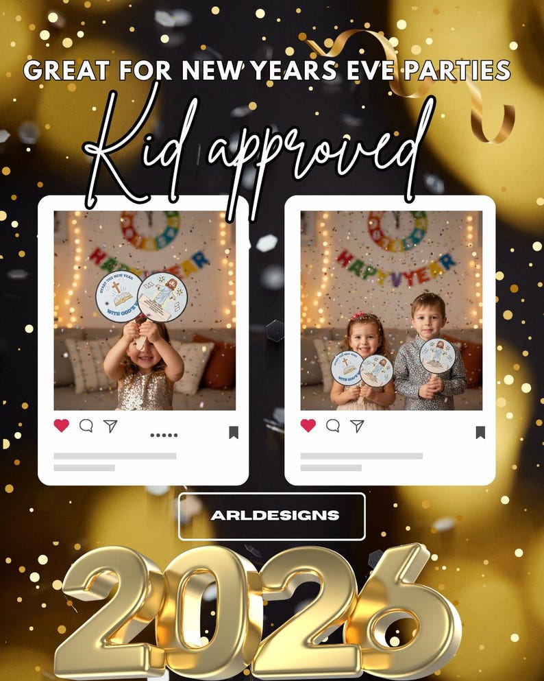 Christian New Year's Eve Craft for Kids | Sunday School Activity ...