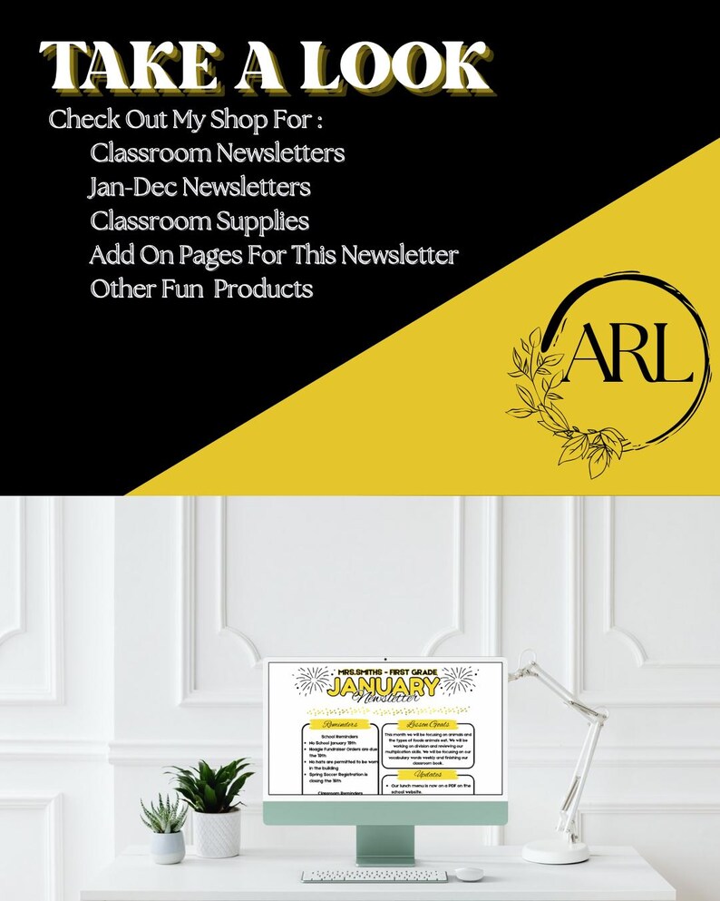 Editable January Canva Classroom Template | Teacher News for Elementary ...