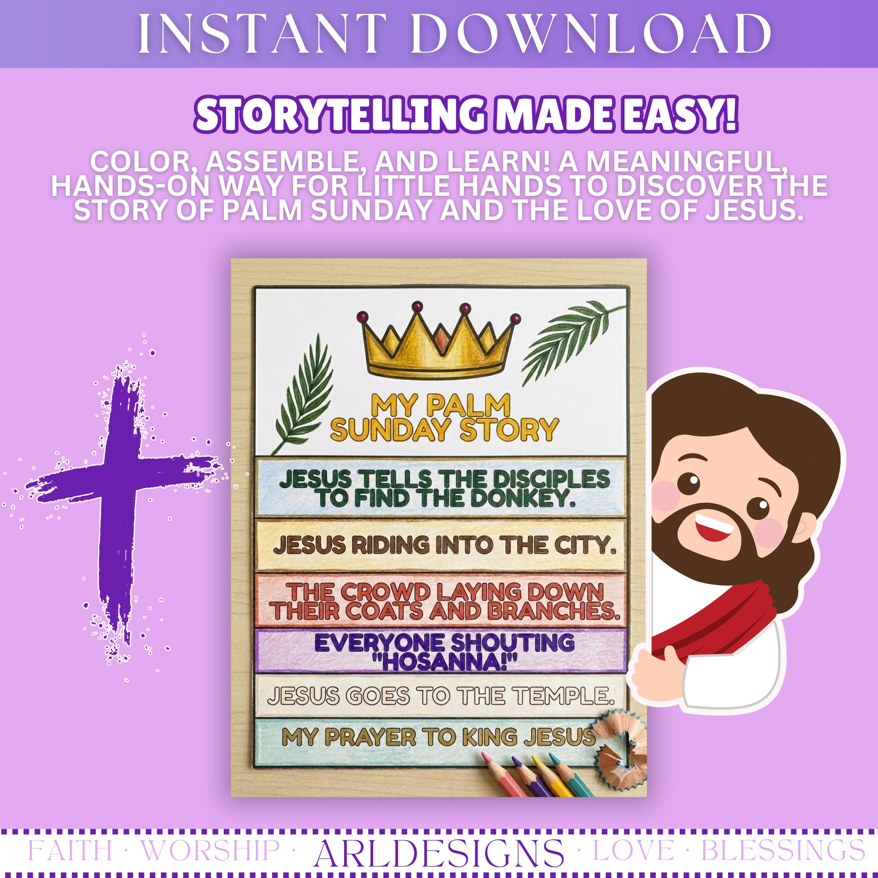 Kids Flipbook | Palm Sunday Activity, Children's Ministry, Holy Week ...