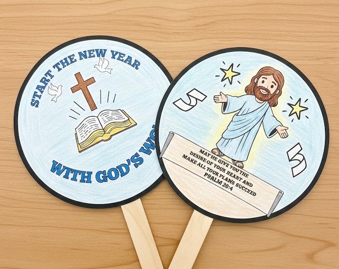 New Years Bible Craft Sunday School Lesson New Years 2026 Activity ...