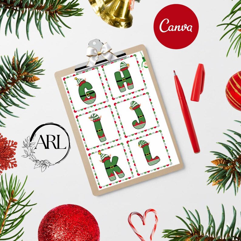 Elf ABC Phonics Holiday Game - Etsy