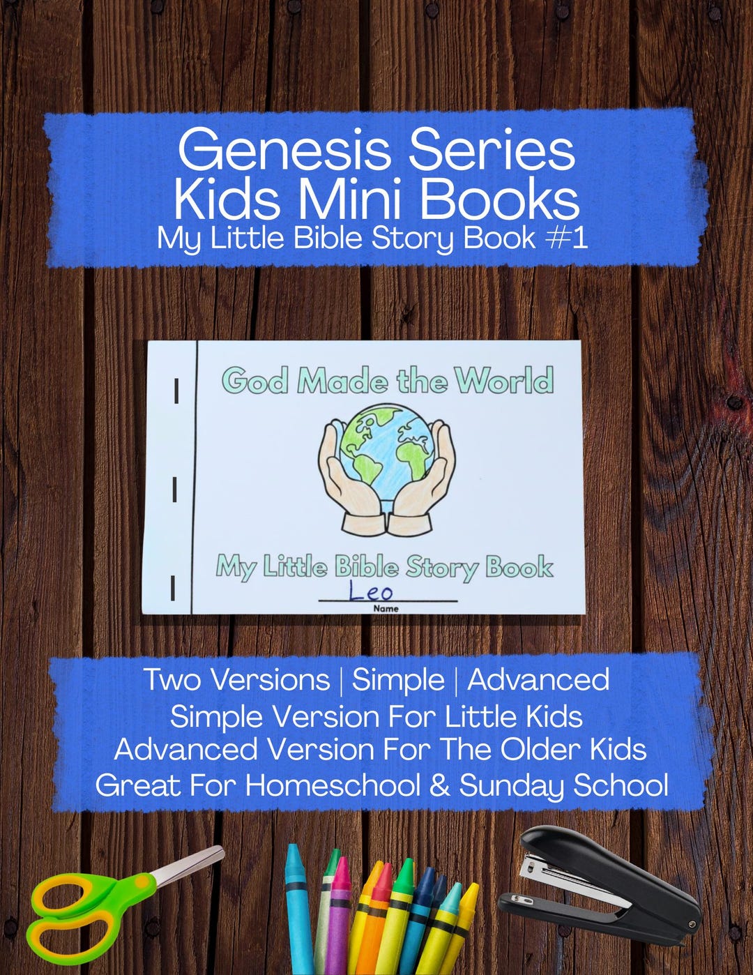 Creation Bible Story Mini Book, Genesis Series #1 (digital Download) - Etsy