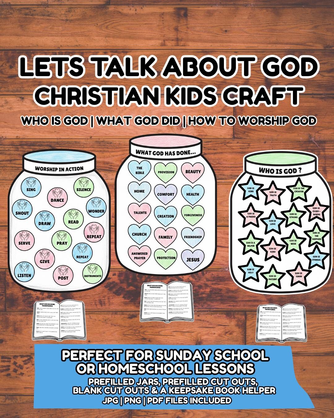 Jar Craft Bible | Interactive Christian Kids Digital Print Activity for ...