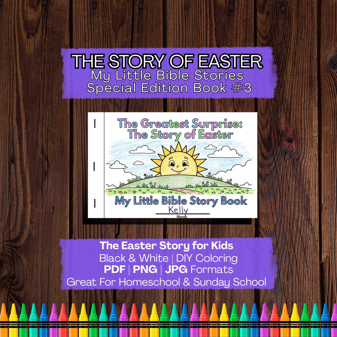 Easter Story Craft for Kids | Resurrection Holy Week Activity | Digital ...