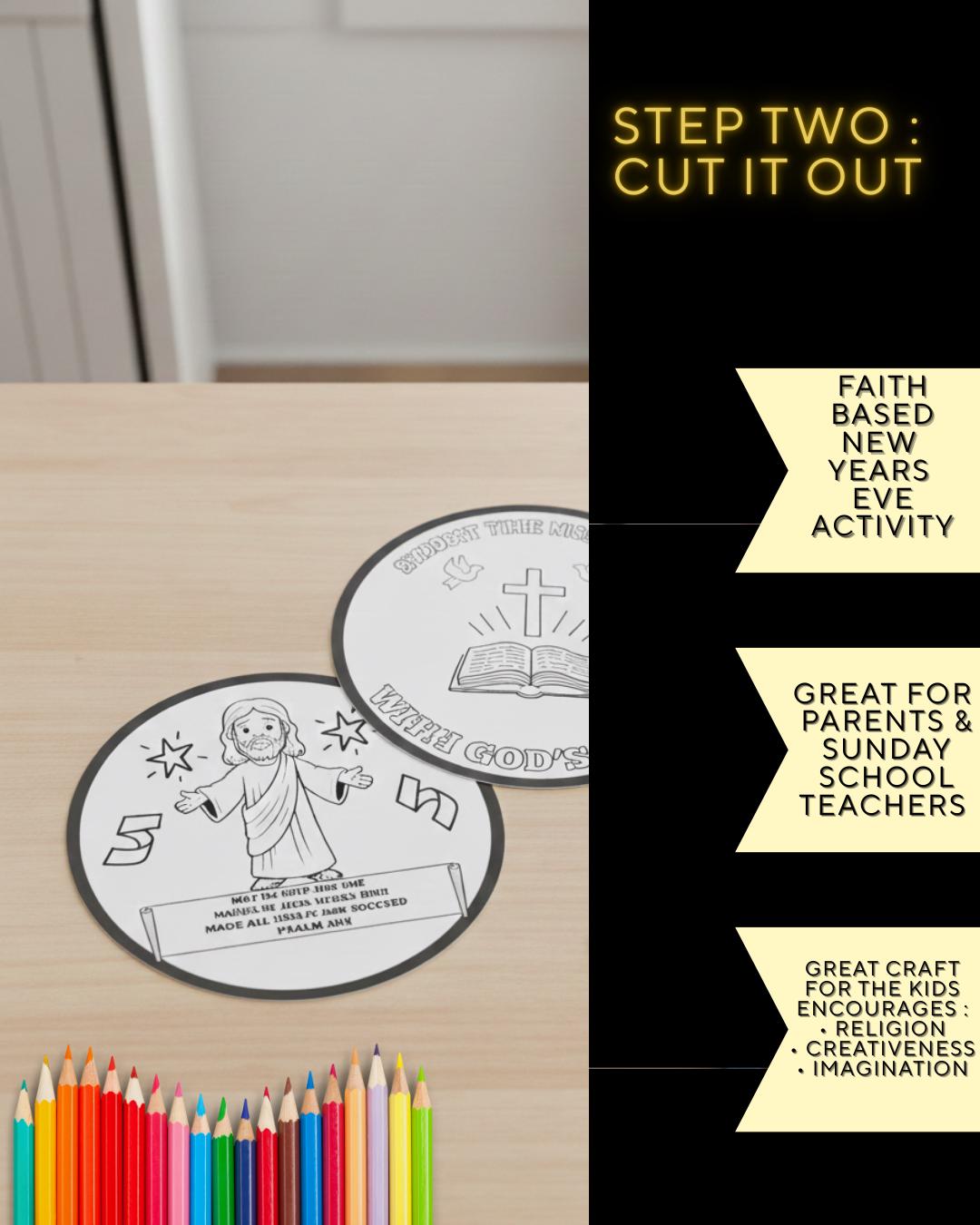 Christian New Year's Eve Craft for Kids | Sunday School Activity ...