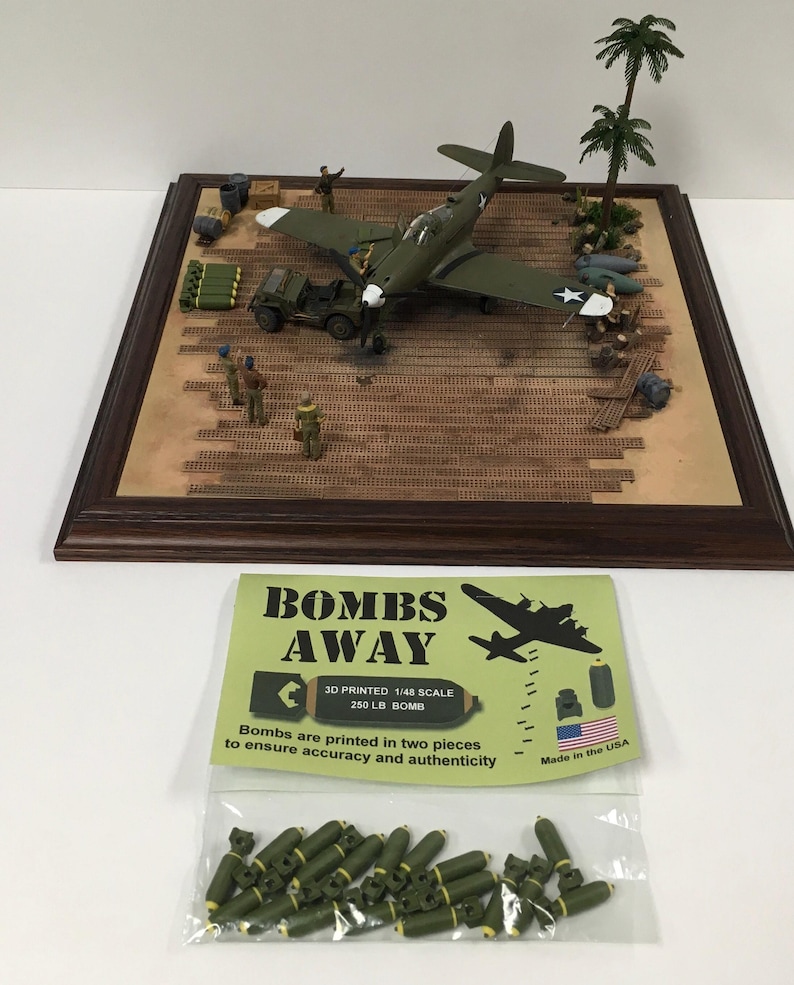 1/48 Scale WWII 250 Lb Bomb Set – Diorama Accessories - Etsy