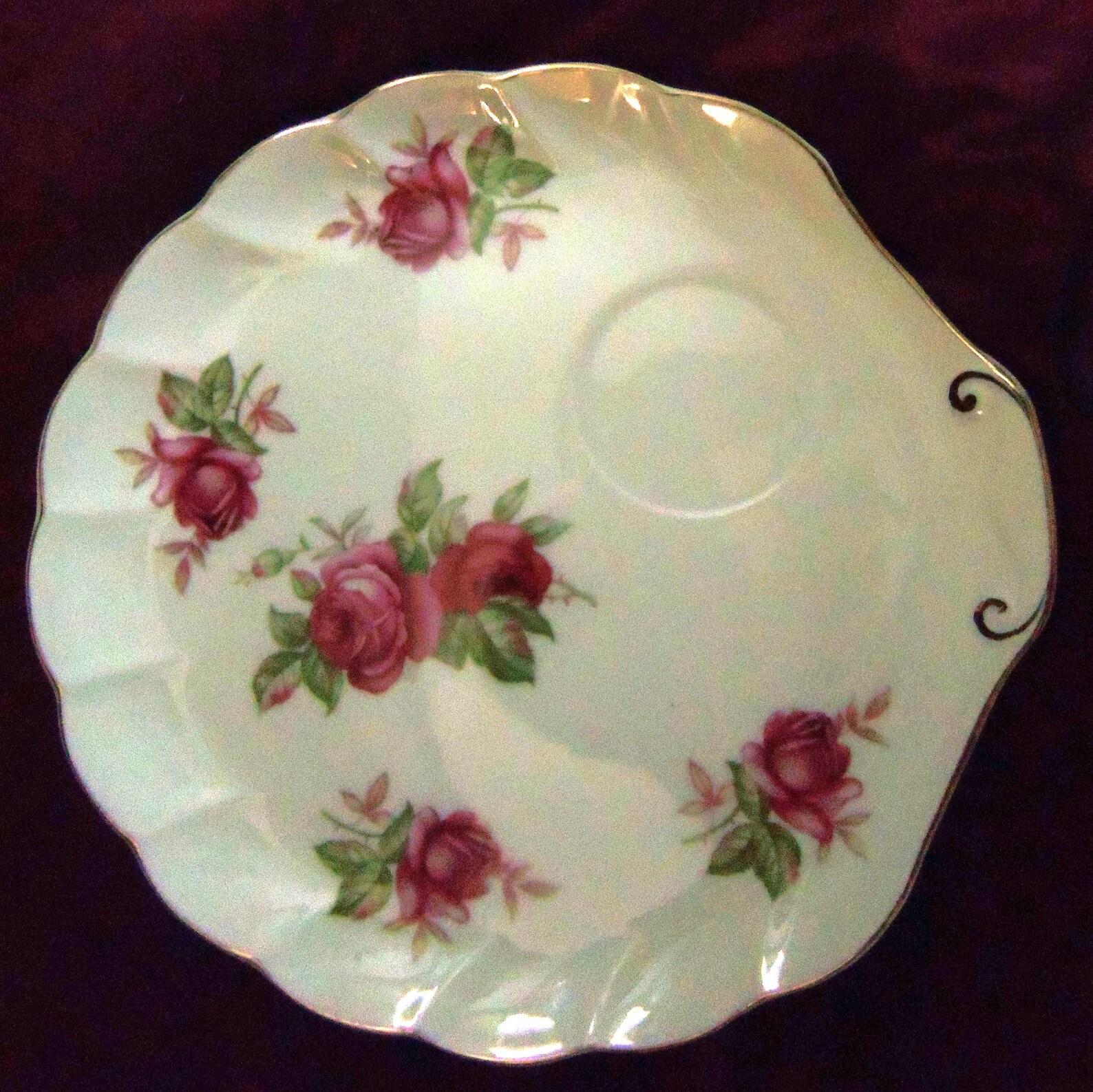 Hand Painted Lefton China Luncheon, Snack, or Dessert Plate With Cup ...