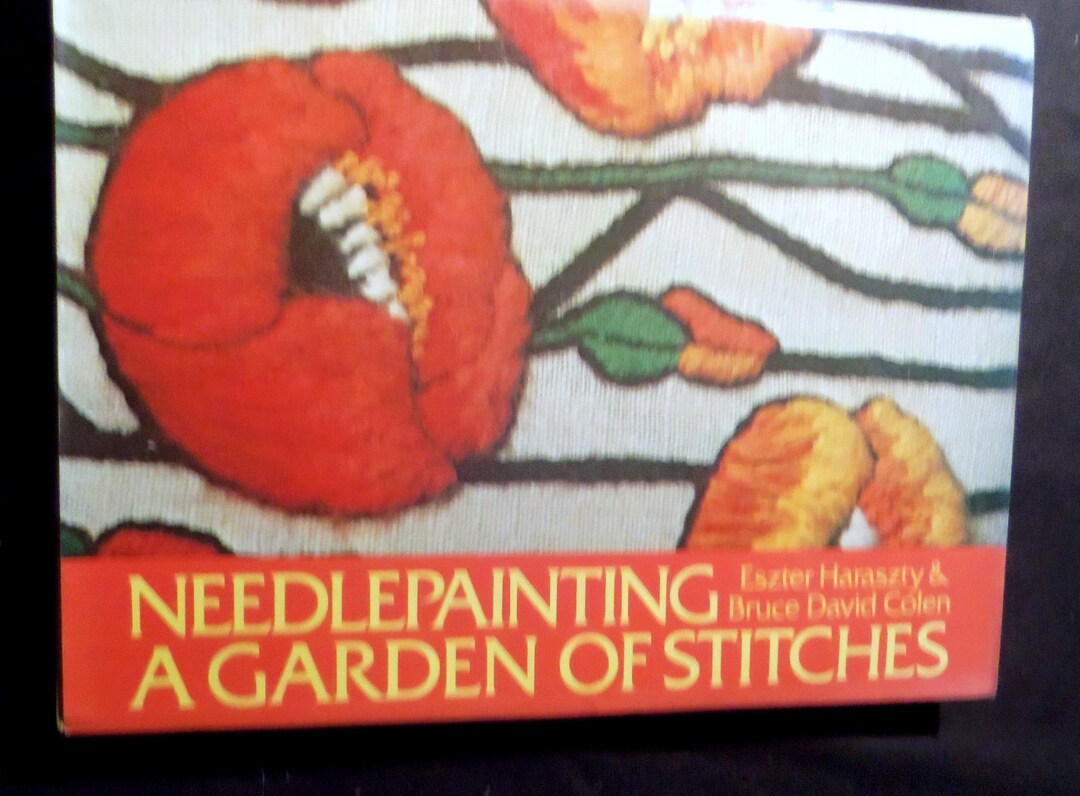 Needle Painting A Garden of Stitches, Haraszty and Colen, Vintage - Etsy