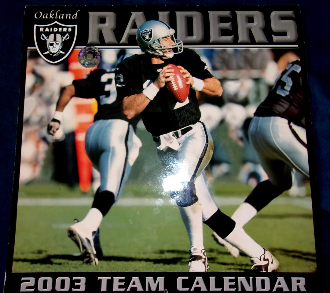 2003 Raider Calendar That is the Same as 2025, Features Players in ...