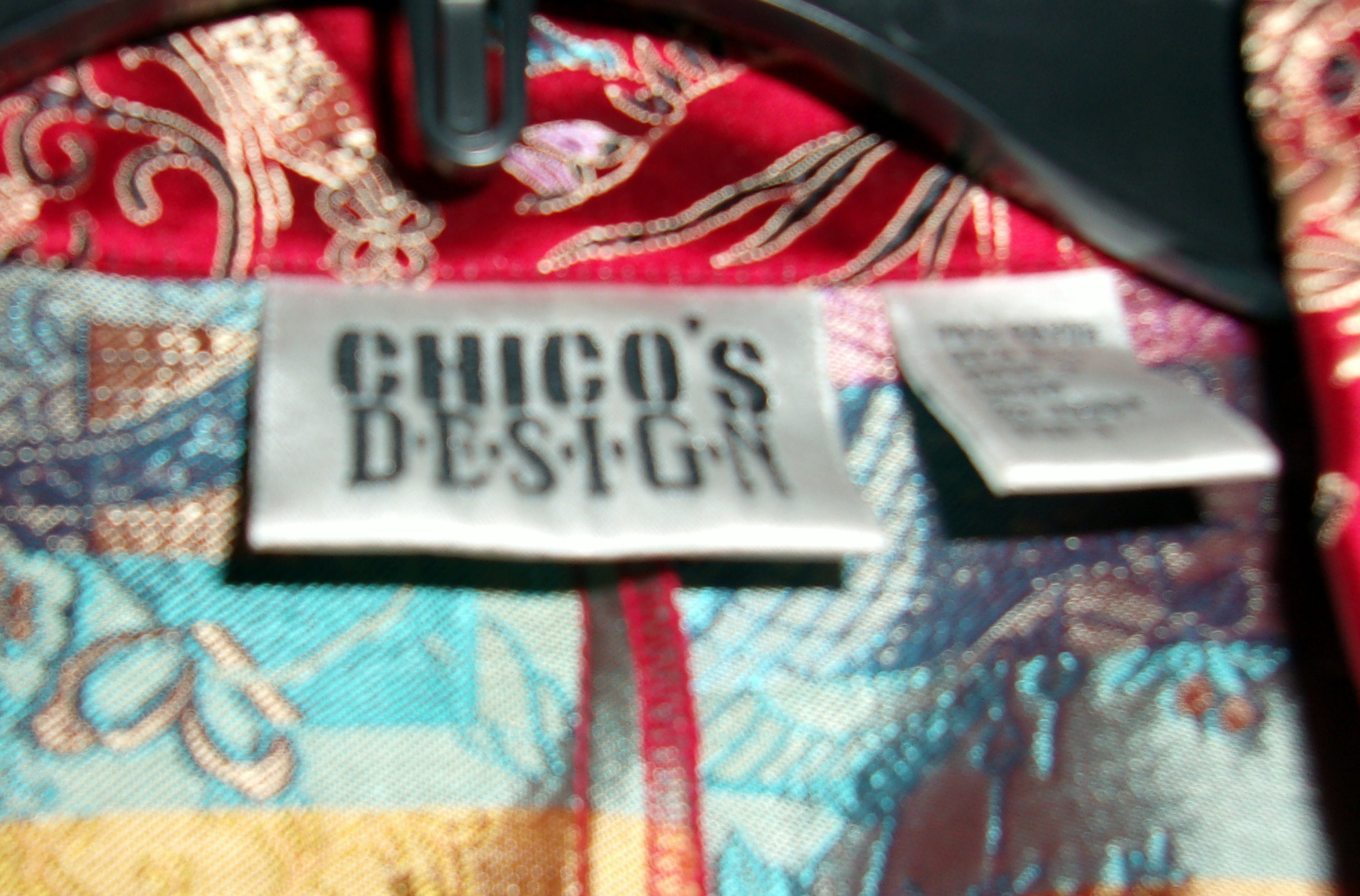 Chico Design Jacket, Red Satin With Asiantype Design, Rayon and 25% ...