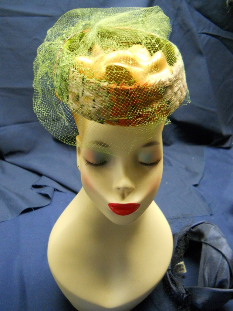 Light Fern Green Ring Hat With Pheasant Feathers and a Veil. - Etsy