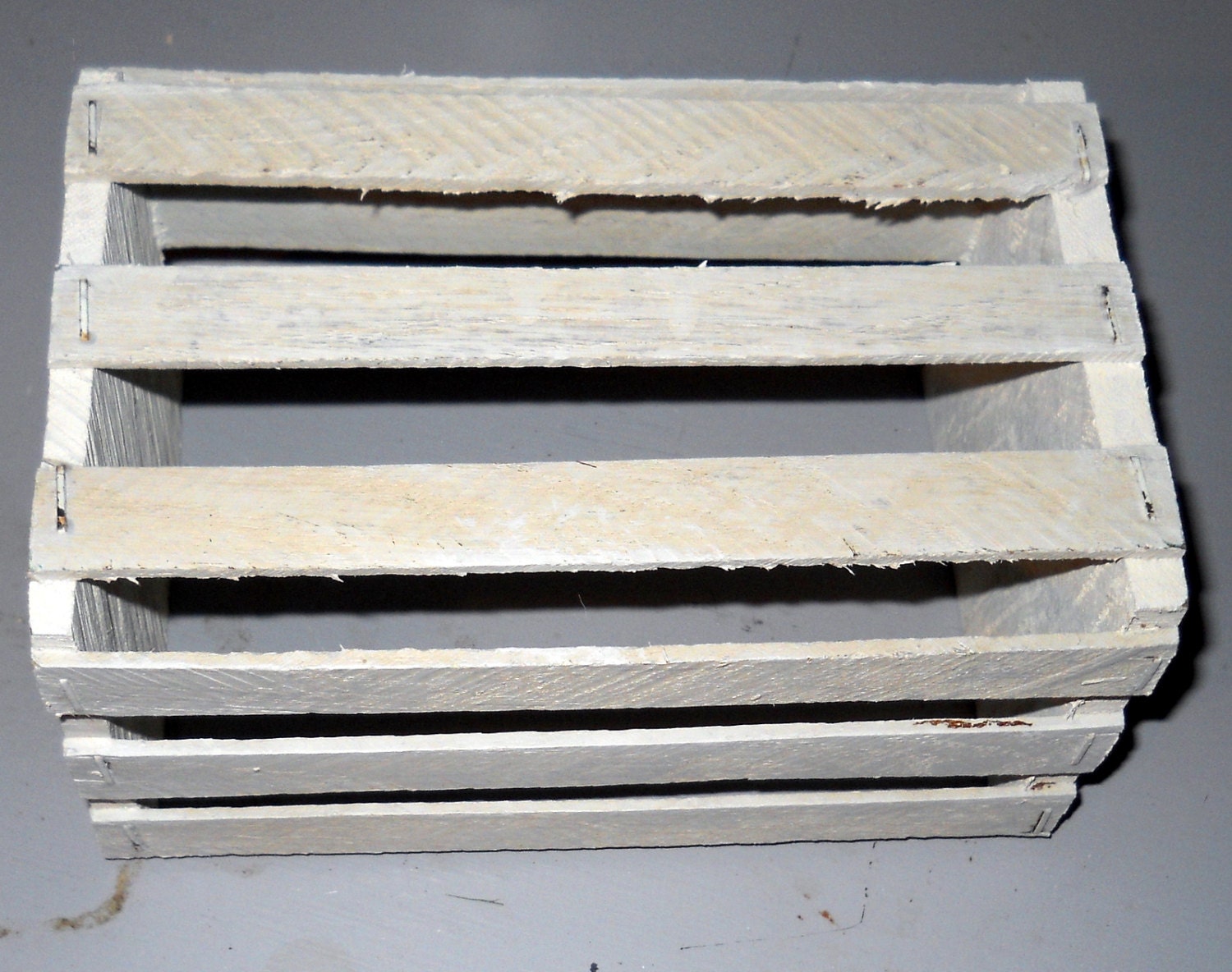 Shabby Chic Small Slatted Wooden Box, Vintage - Etsy