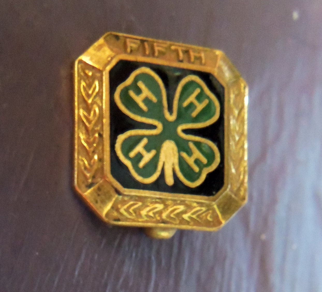 4-H Pins From the Early 60's, Third Year is Sterling, Firfth Year and ...