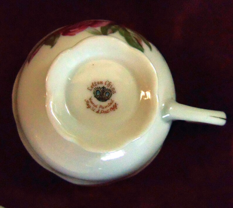 Hand Painted Lefton China Luncheon, Snack, or Dessert Plate With Cup ...