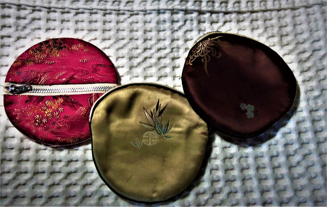 Three Small Pocket Purses for Jewelry, Change, Lipstick, or Other Small ...