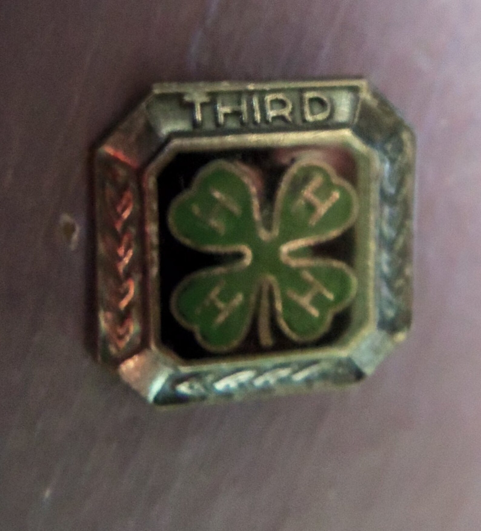 4-H Pins From the Early 60's, Third Year is Sterling, Firfth Year and ...