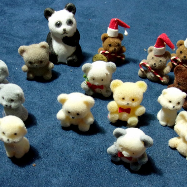 Flocked Bear - Etsy UK