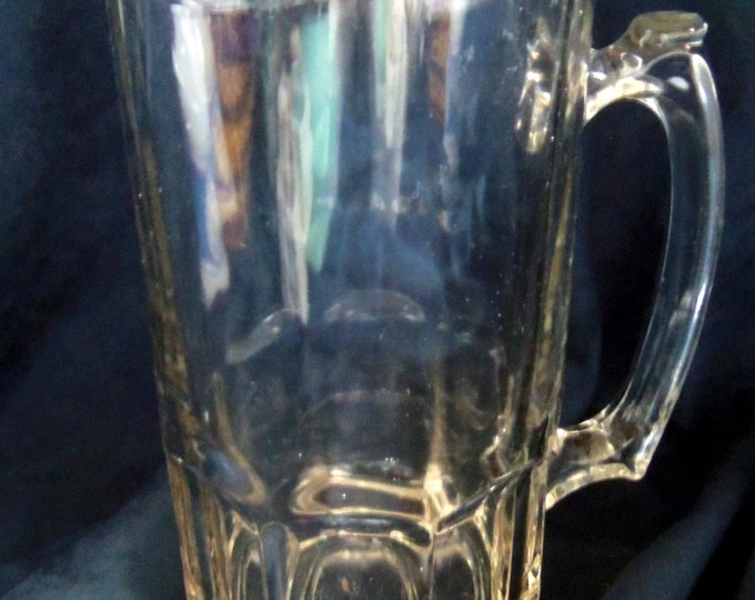 Heavy Glass Mug Style Pitcher for Beer or Root Beer, Vintage - Etsy