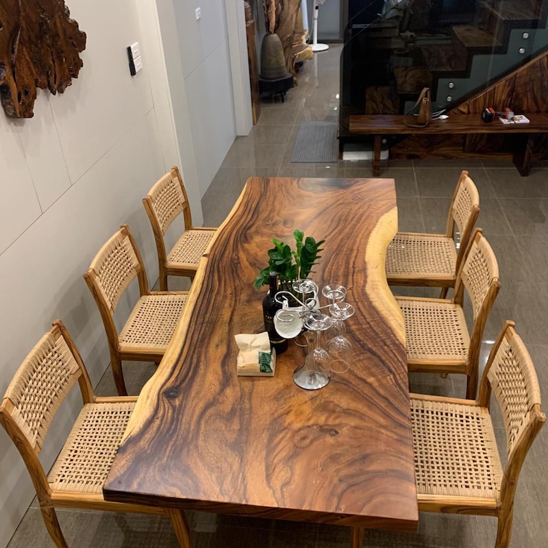 Live Edge Dining Table - Etsy