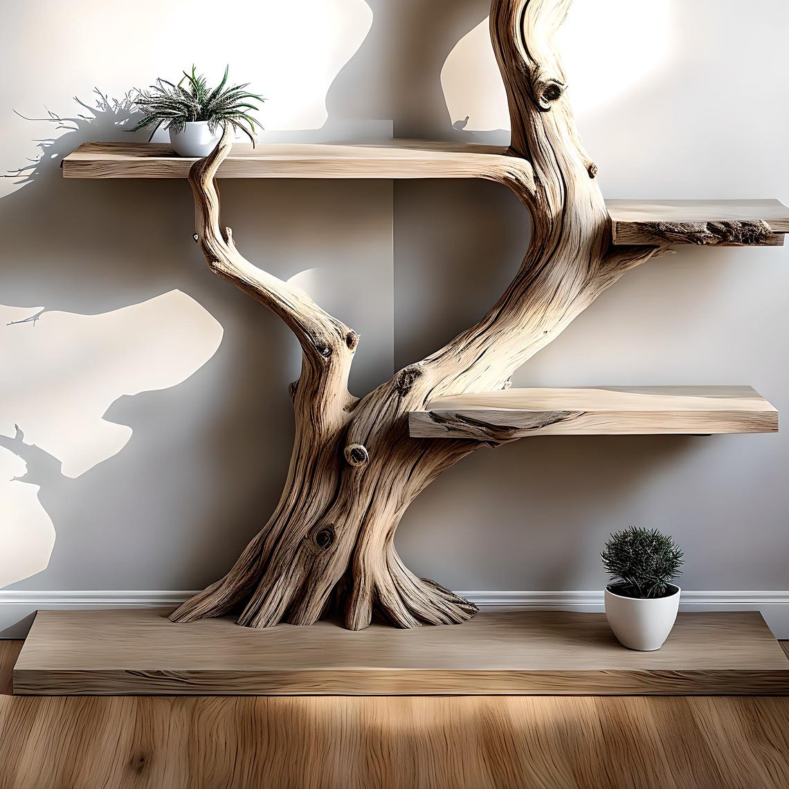 Floating Bookshelf Solid Wood Bookshelf Perennial Wood Wall Mounted ...