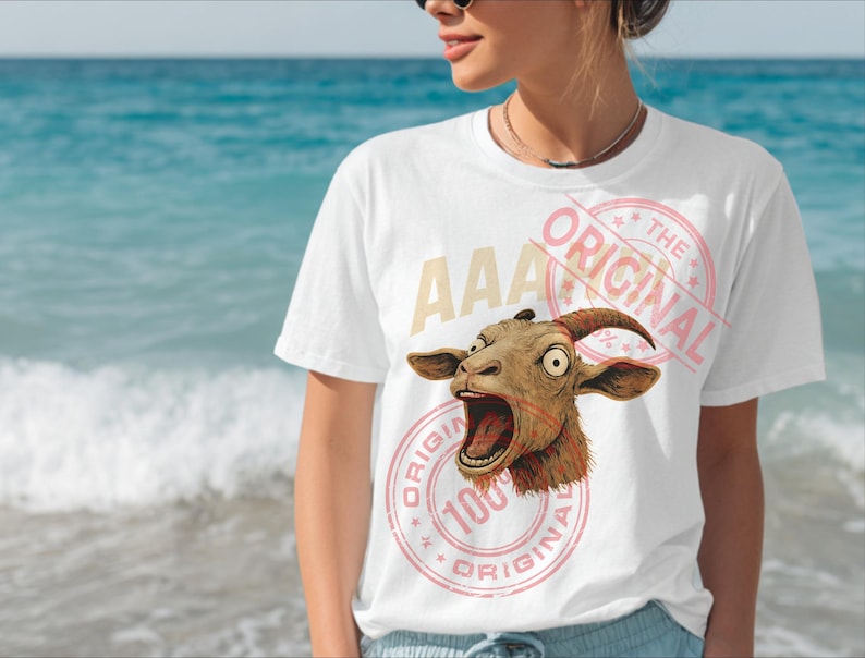 Screaming Goat Meme PNG: Funny Farm Animal Clipart (digital Download ...