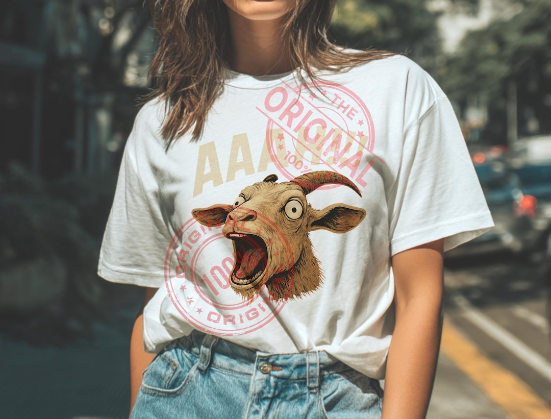 Screaming Goat Meme PNG: Funny Farm Animal Clipart (digital Download ...