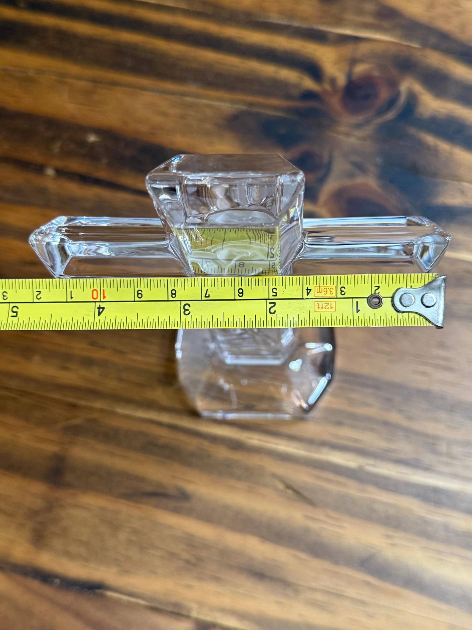 German Lead Crystal Cross With Frosted Rose | Religious Decor - Etsy
