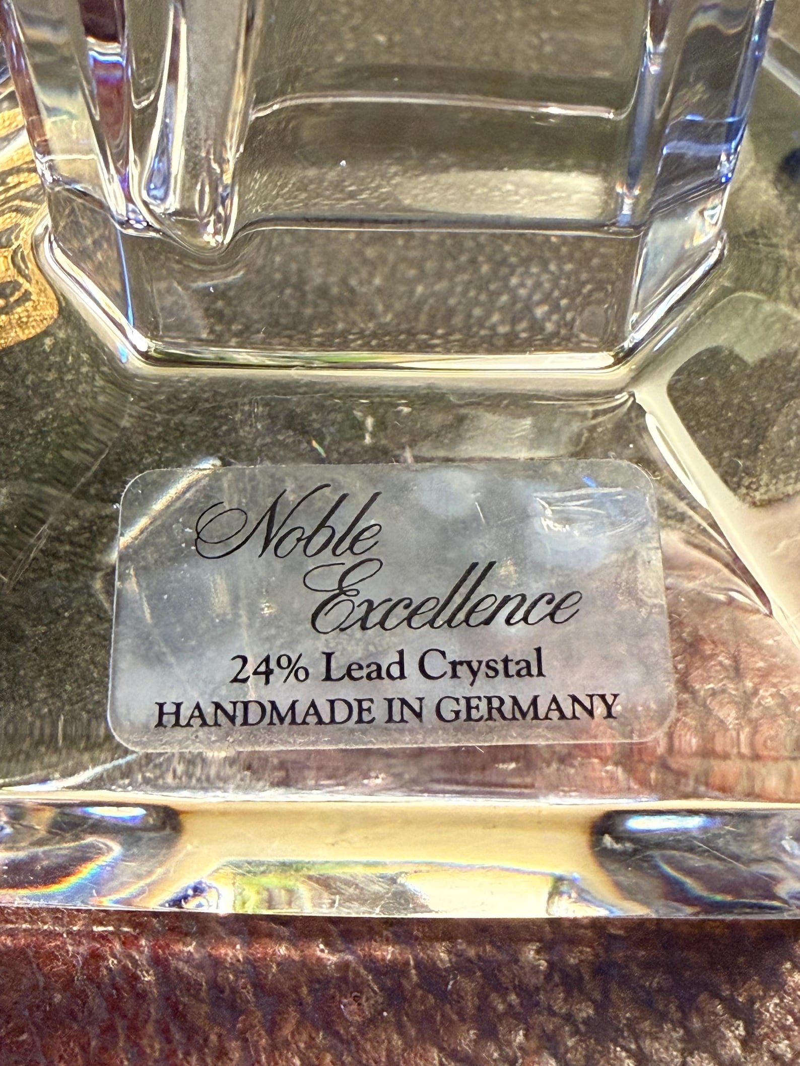 Handmade German Lead Crystal Cross With Rose Design | 24% Lead Crystal ...