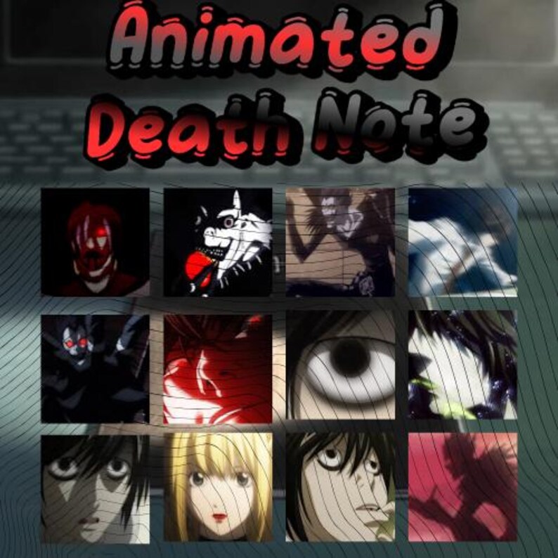 25 Death Note ALL ANIMATED Emote Pack 112x112 - Twitch, Anime, Lofi ...