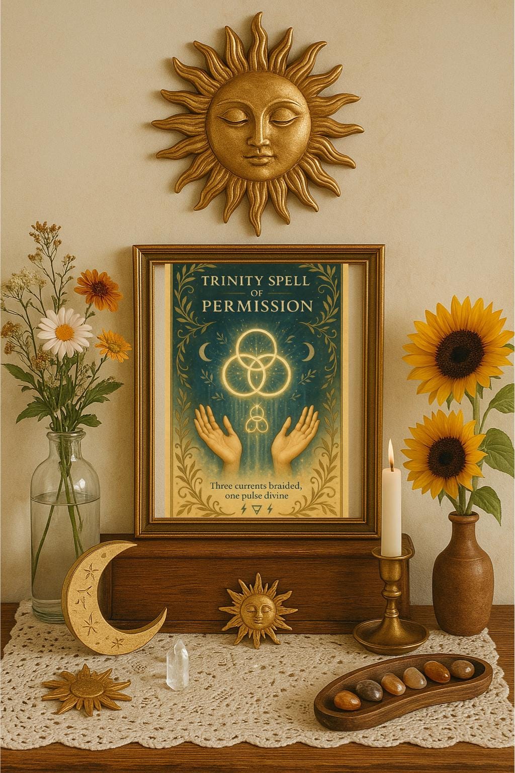 Trinity Spell Sigil Art: Mystical Witchy Printable (digital Download ...