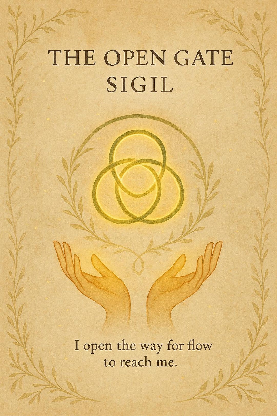 Open Gate Sigil Charm Card: Flow & Abundance Mystical Art (digital ...